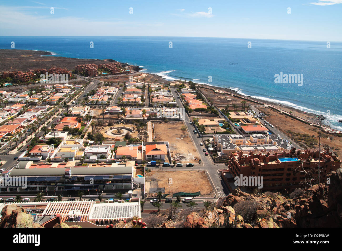 Ten-Bel village and beach in south Tenerife island Stock Photo - Alamy