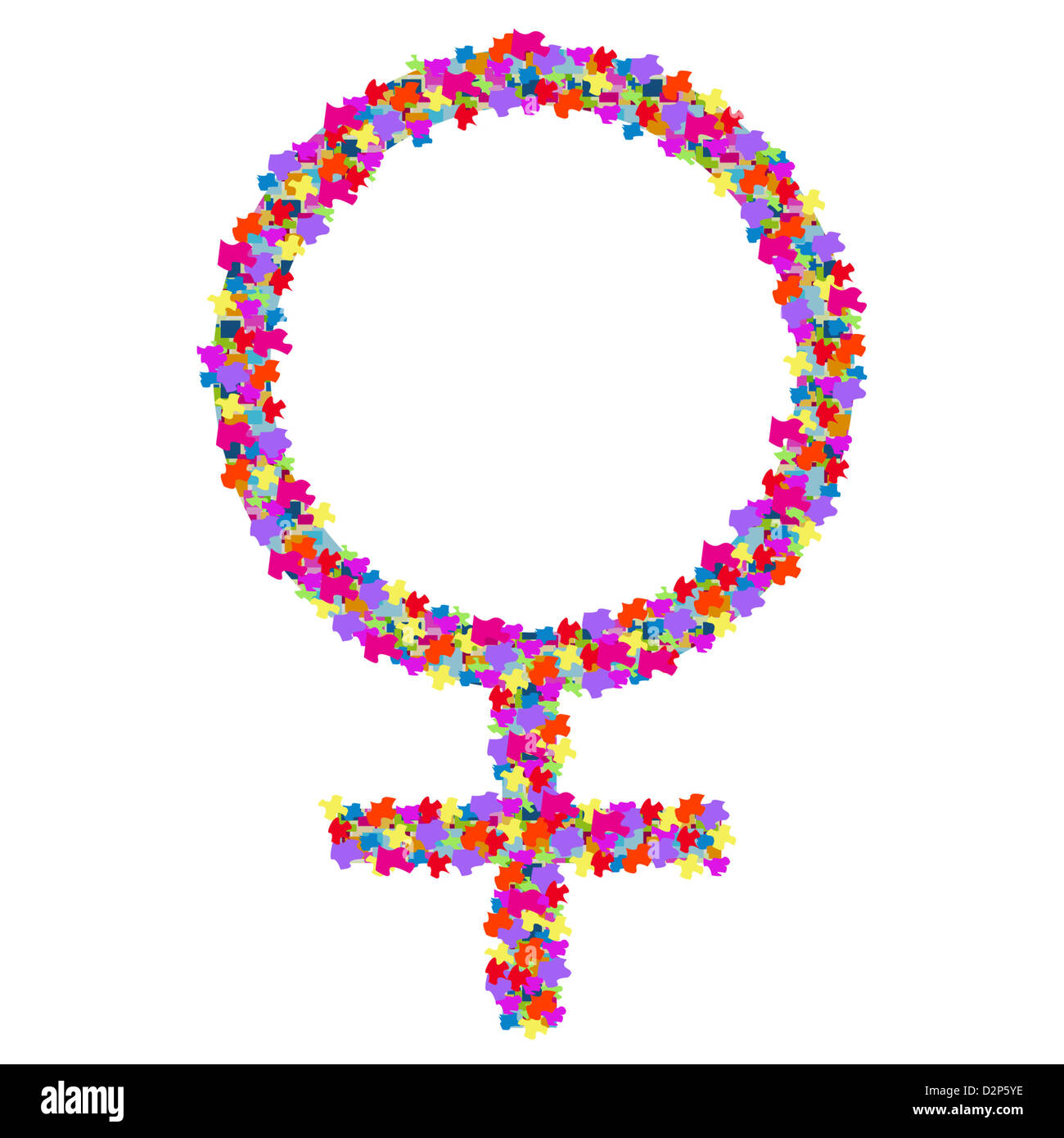 Colourful Female Symbol Stock Photo - Alamy