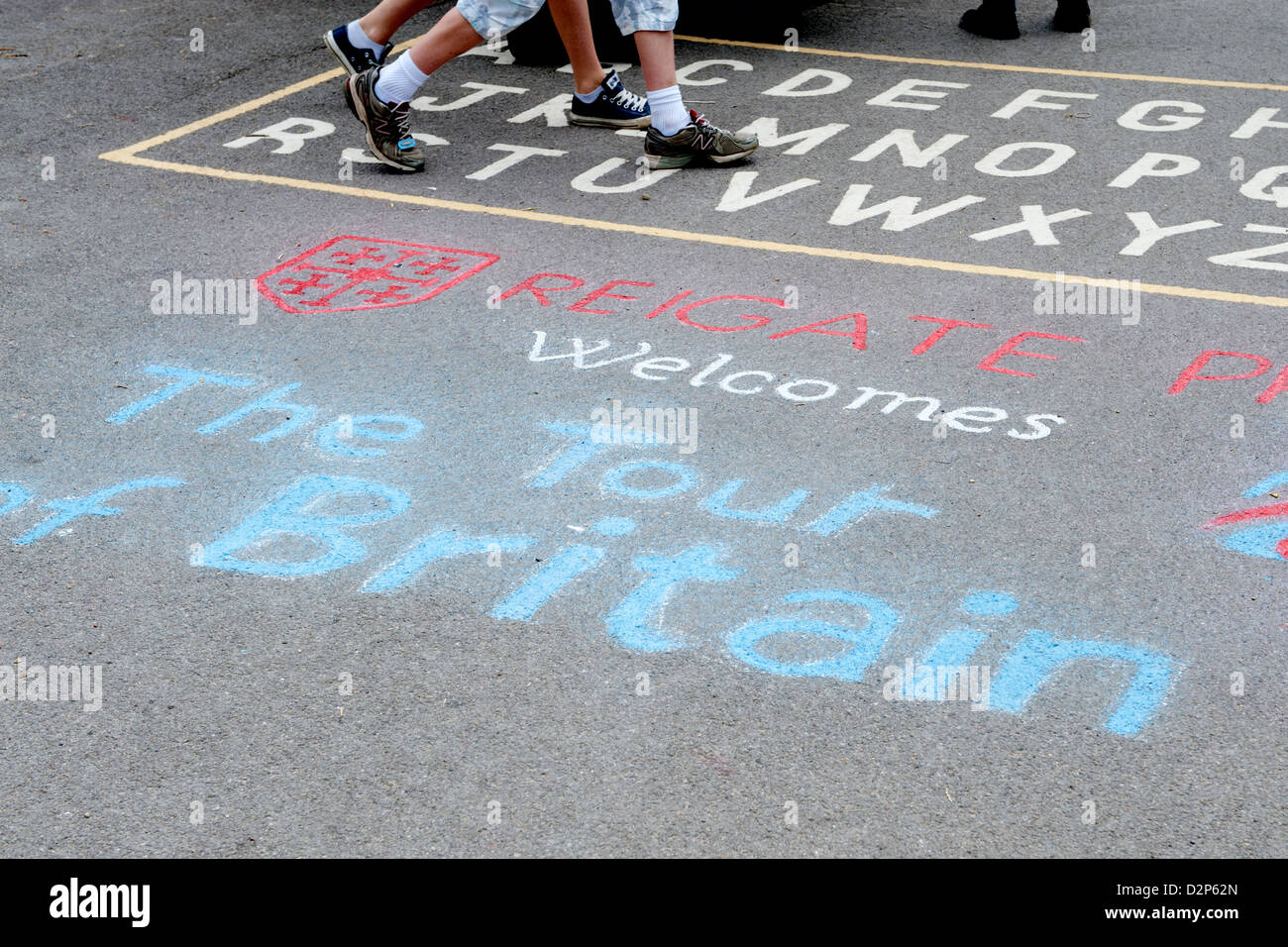 Road writing hi-res stock photography and images - Alamy