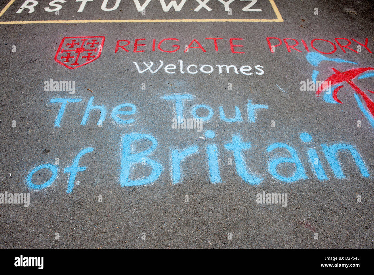 Road writing hi-res stock photography and images - Alamy