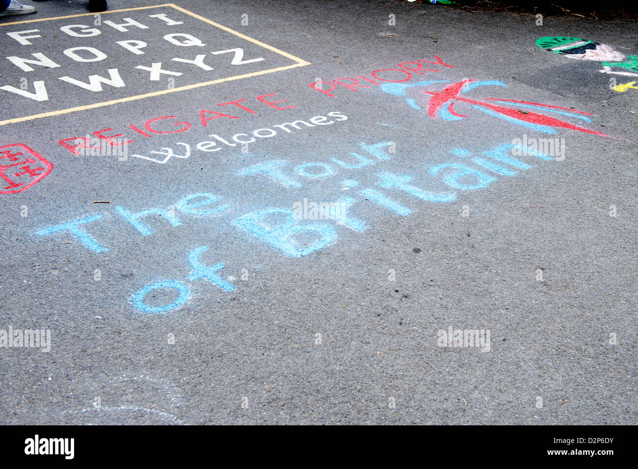 Road writing hi-res stock photography and images - Alamy