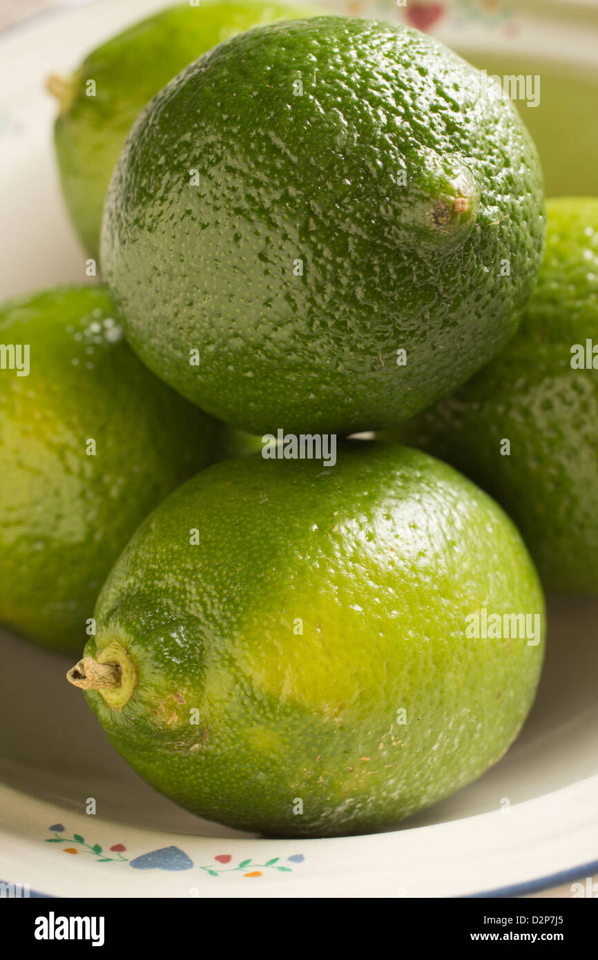 Fresh whole limes Stock Photo - Alamy
