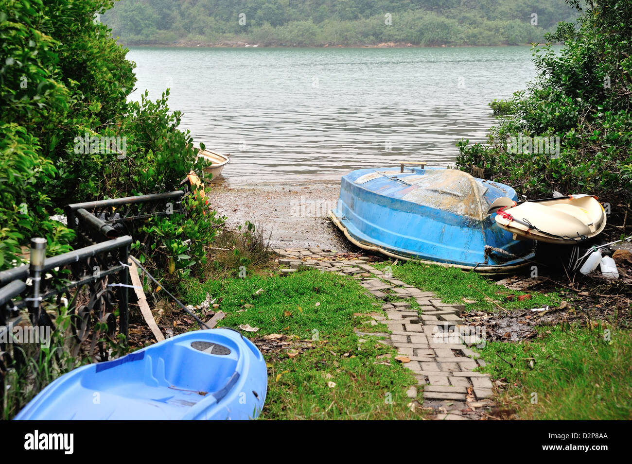Boat on the shore Stock Photo - Alamy