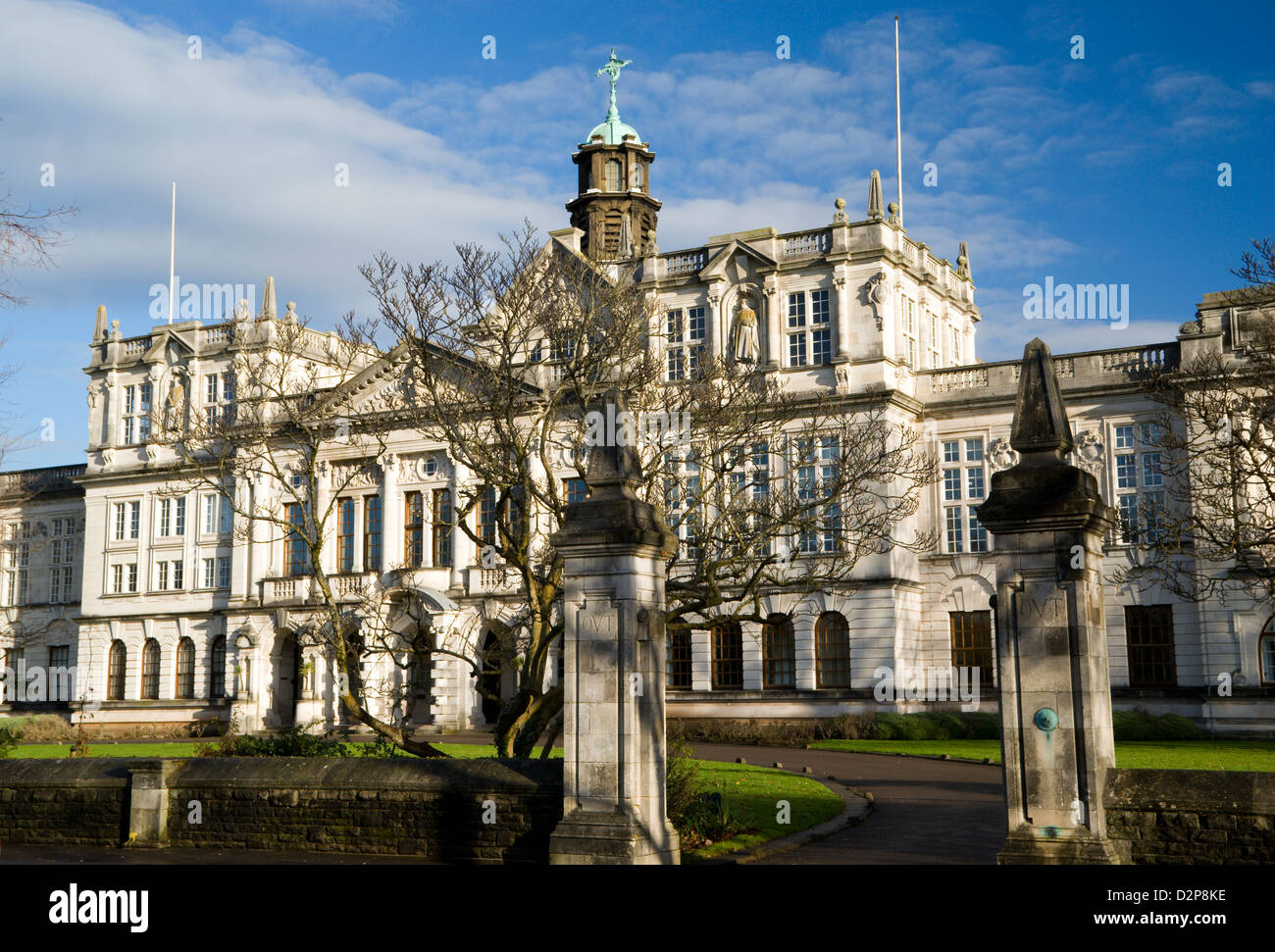 cardiff university building cathays park cardiff south wales uk Stock ...