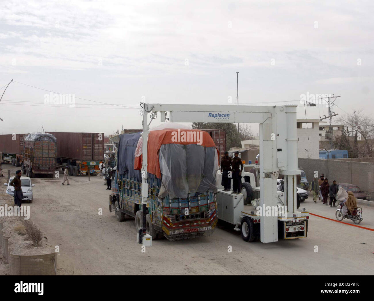 Vehicles enter in Pakistan from Afghanistan are passing through the ...