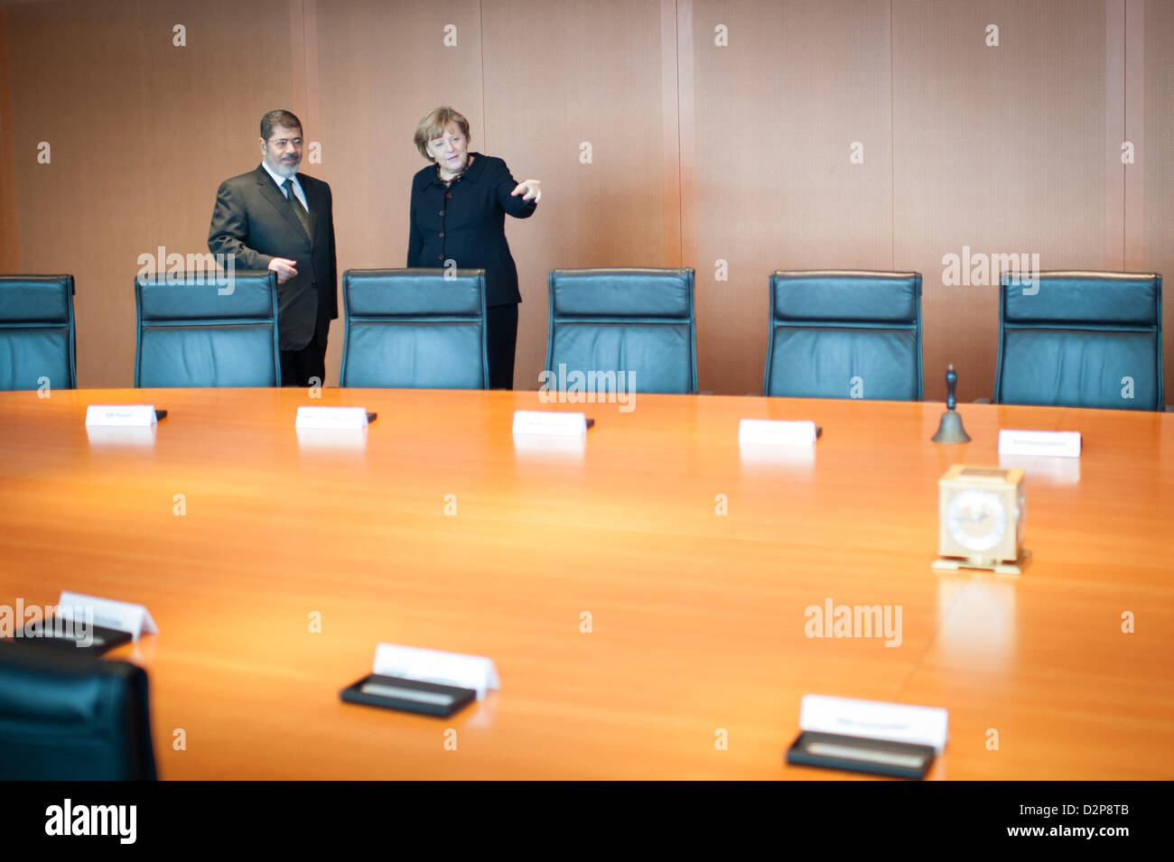HANDOUT - A handout picture shows German Chancellor Angela Merkel ...