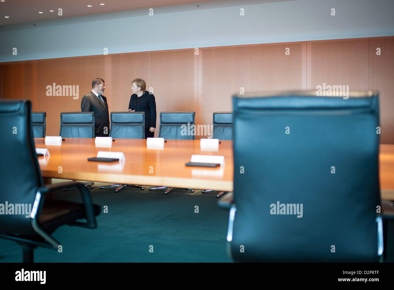 HANDOUT - A handout picture shows German Chancellor Angela Merkel ...