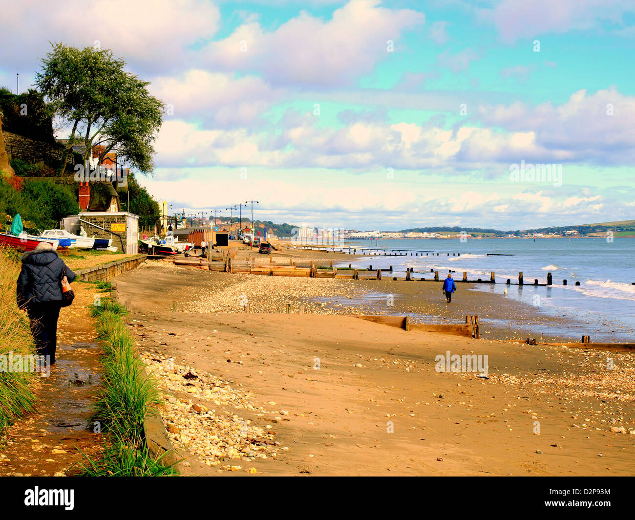 Shanklin Chine beach, Isle of Wight Stock Photo - Alamy