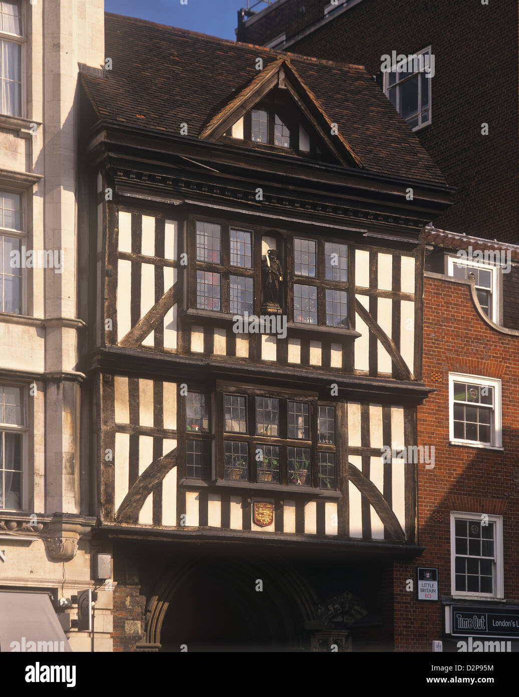 The entrance to St Bartholomews Church, Long Lane, London Stock Photo ...