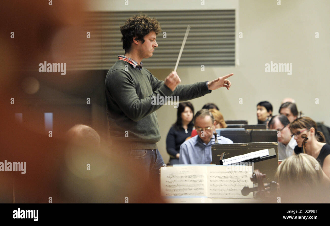 Raphael Honegger from Georgia is seen during a rehearsal of ...