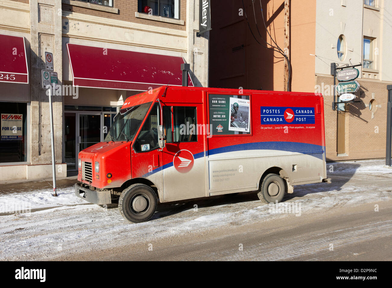 Canada post truck hi-res stock photography and images - Alamy