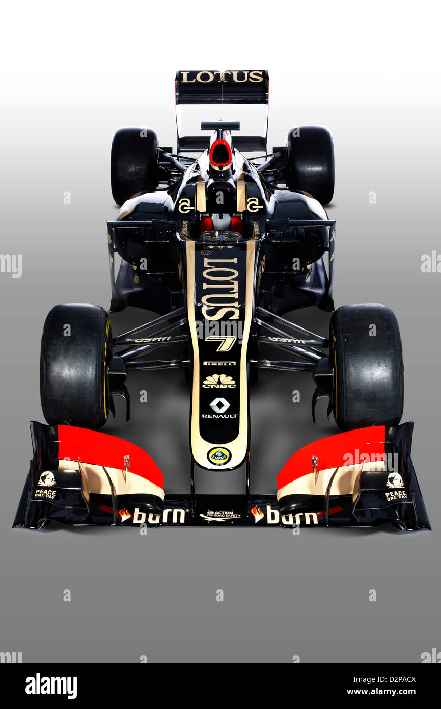 A HANDOUT picture shows the new Lotus E21 in Oxfordshire, Great Britain ...