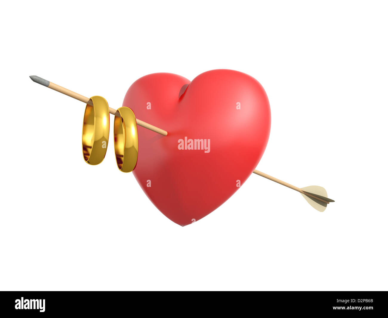 Arrowed heart hi-res stock photography and images - Alamy