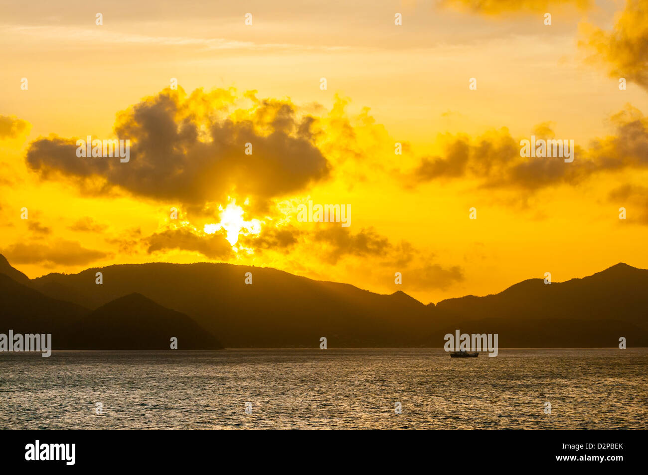 Martinique Fort de France caribbean island sunrise tropical view l ...