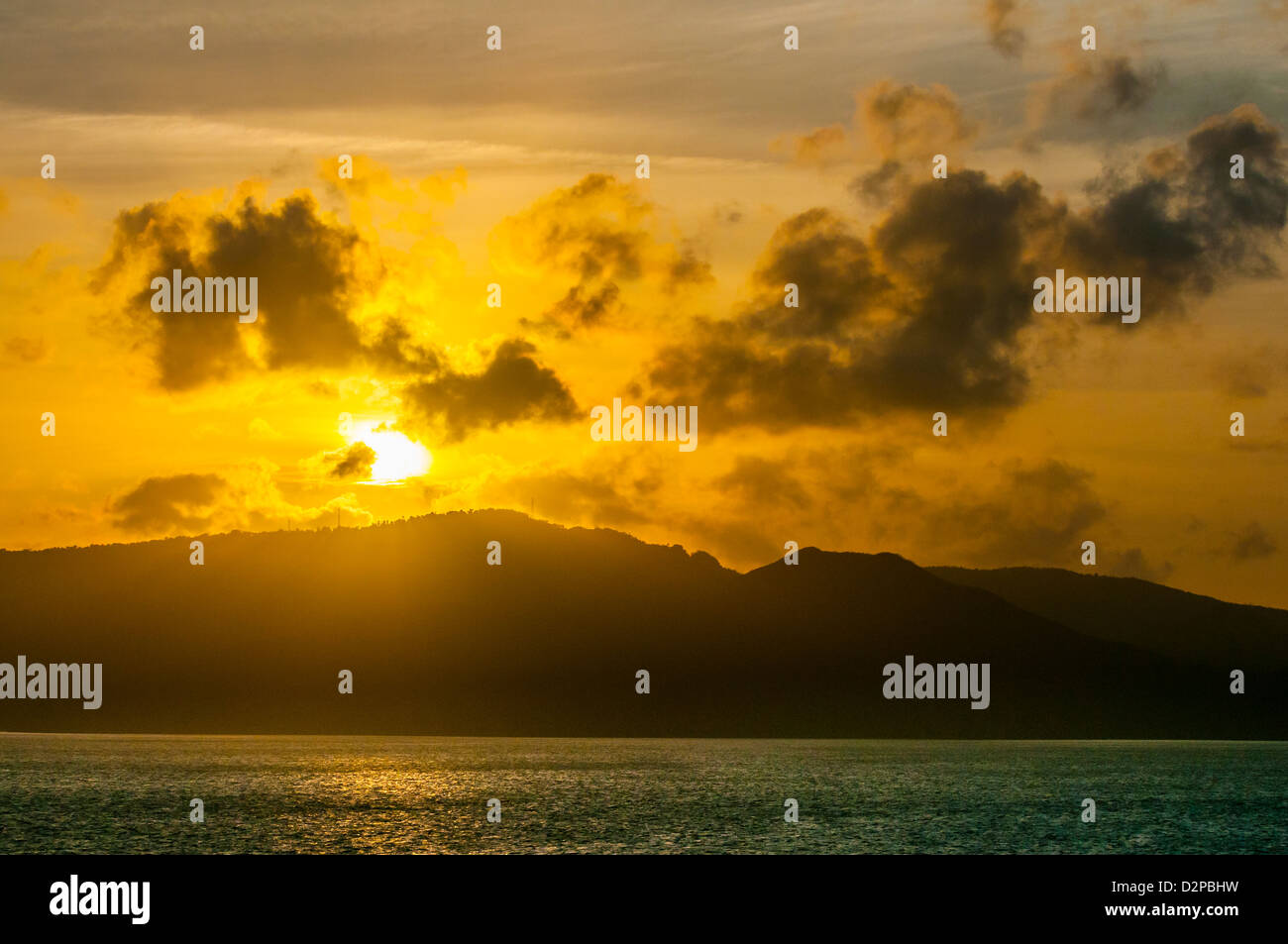 Martinique Fort de France caribbean island sunrise tropical view l ...