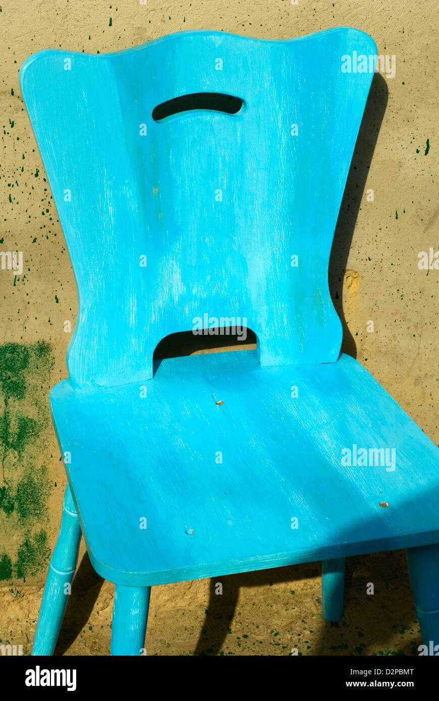 a blue chair Stock Photo - Alamy
