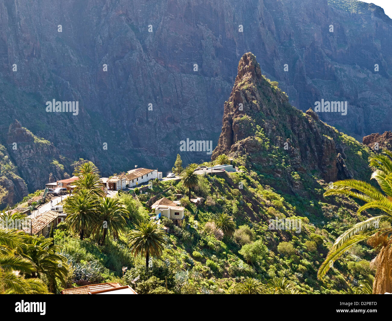 Masca in the Teno mountains of Tenerife, Canary Islands, Spain Stock ...
