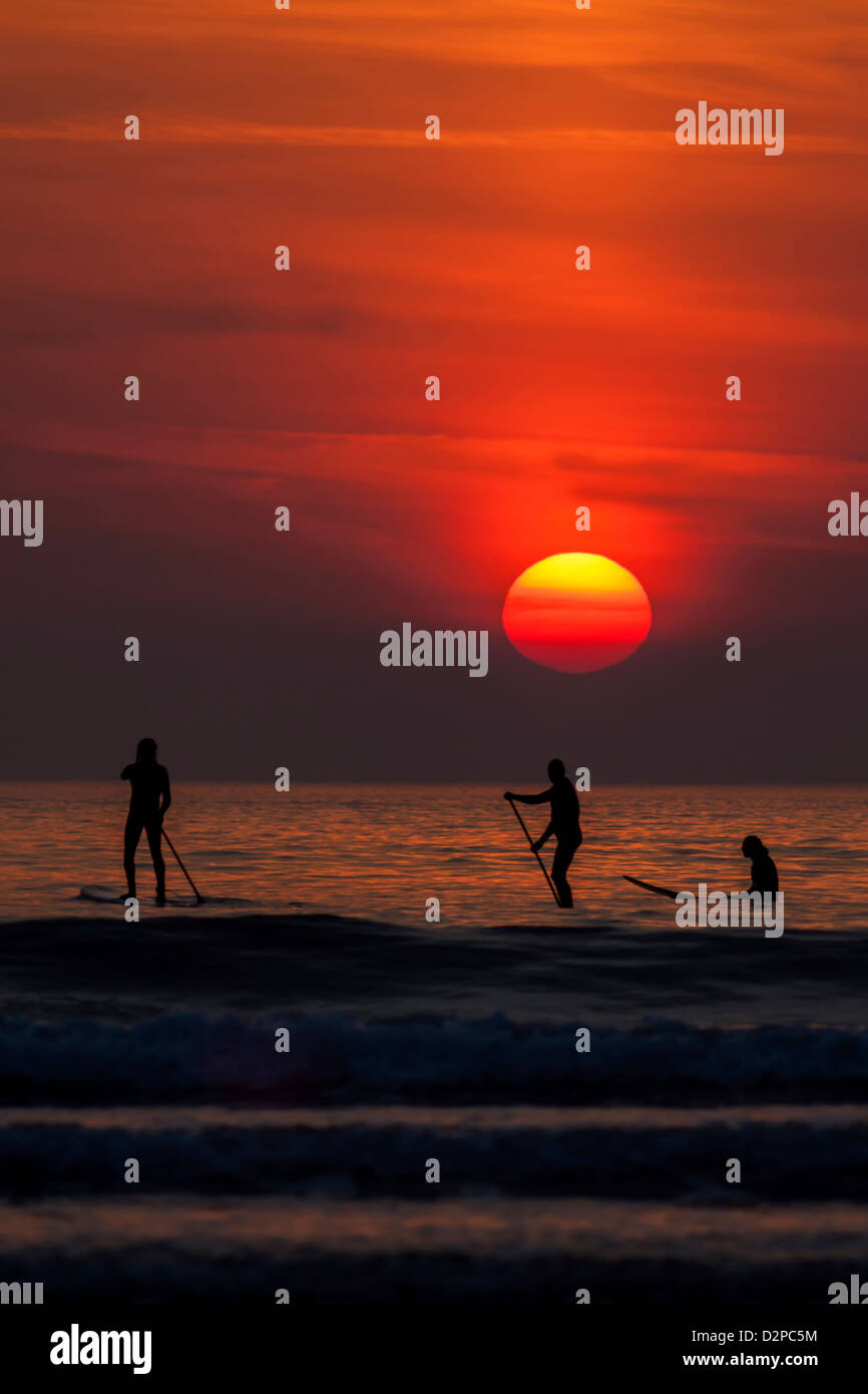 sunset in Cornwall Stock Photo - Alamy