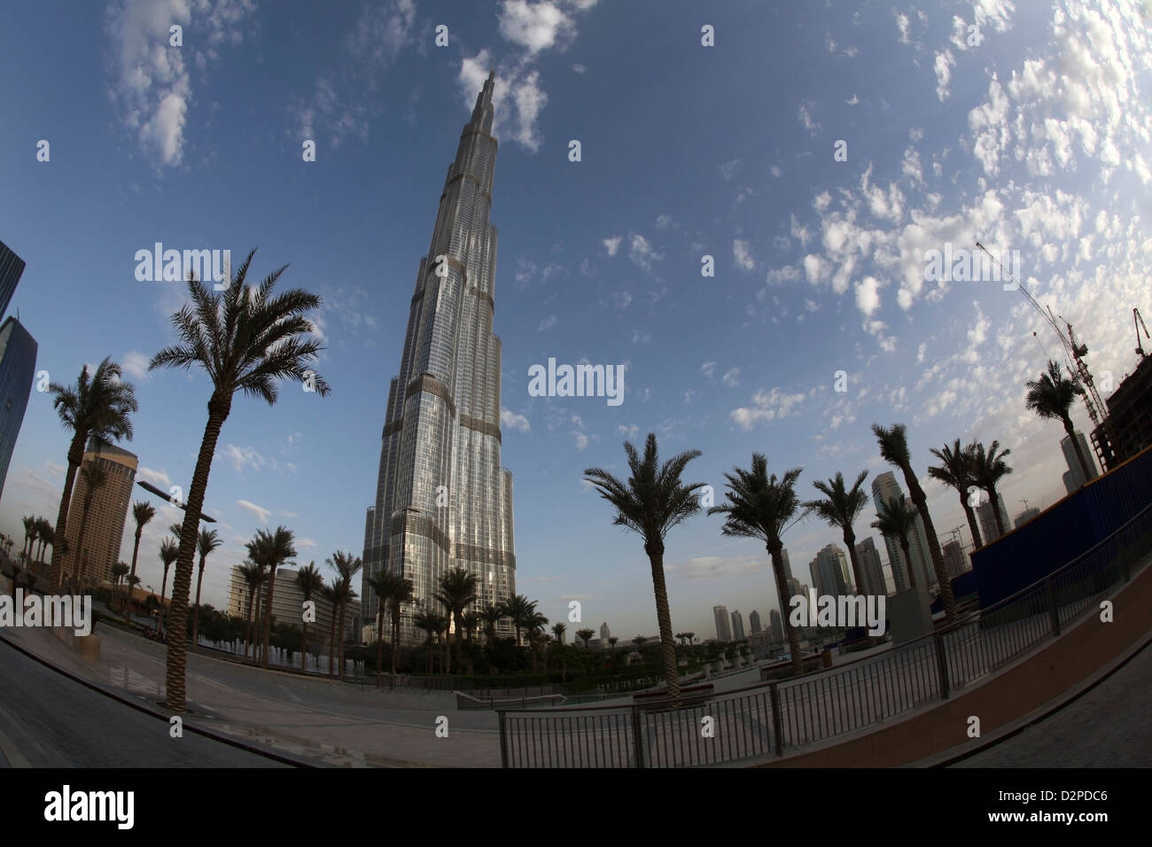Burj Khalifa, Dubai - The tallest man-made structure in the world Stock ...