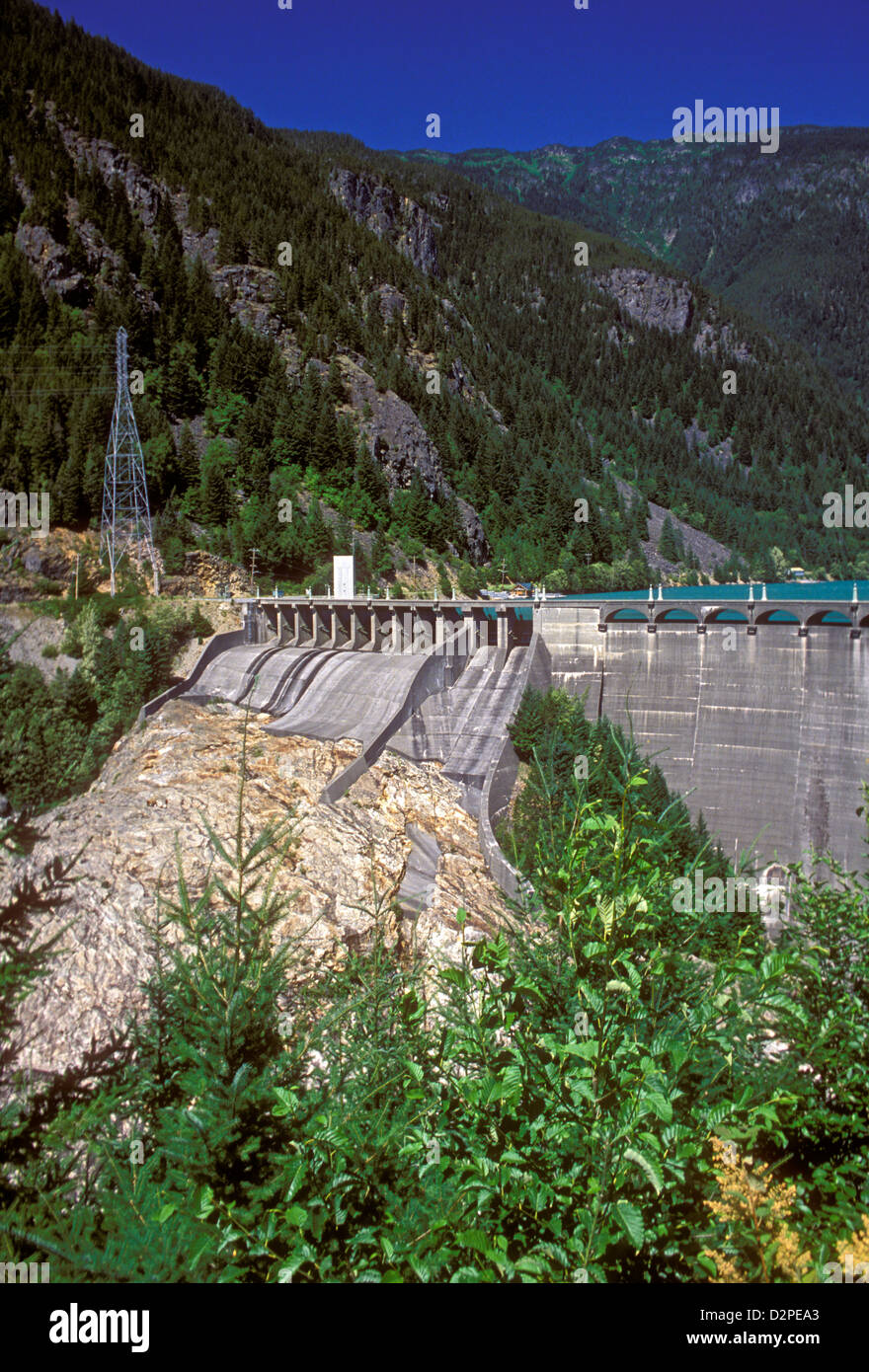 Diablo Dam, Diablo Lake, Ross Lake National Recreation Area, Cascade ...