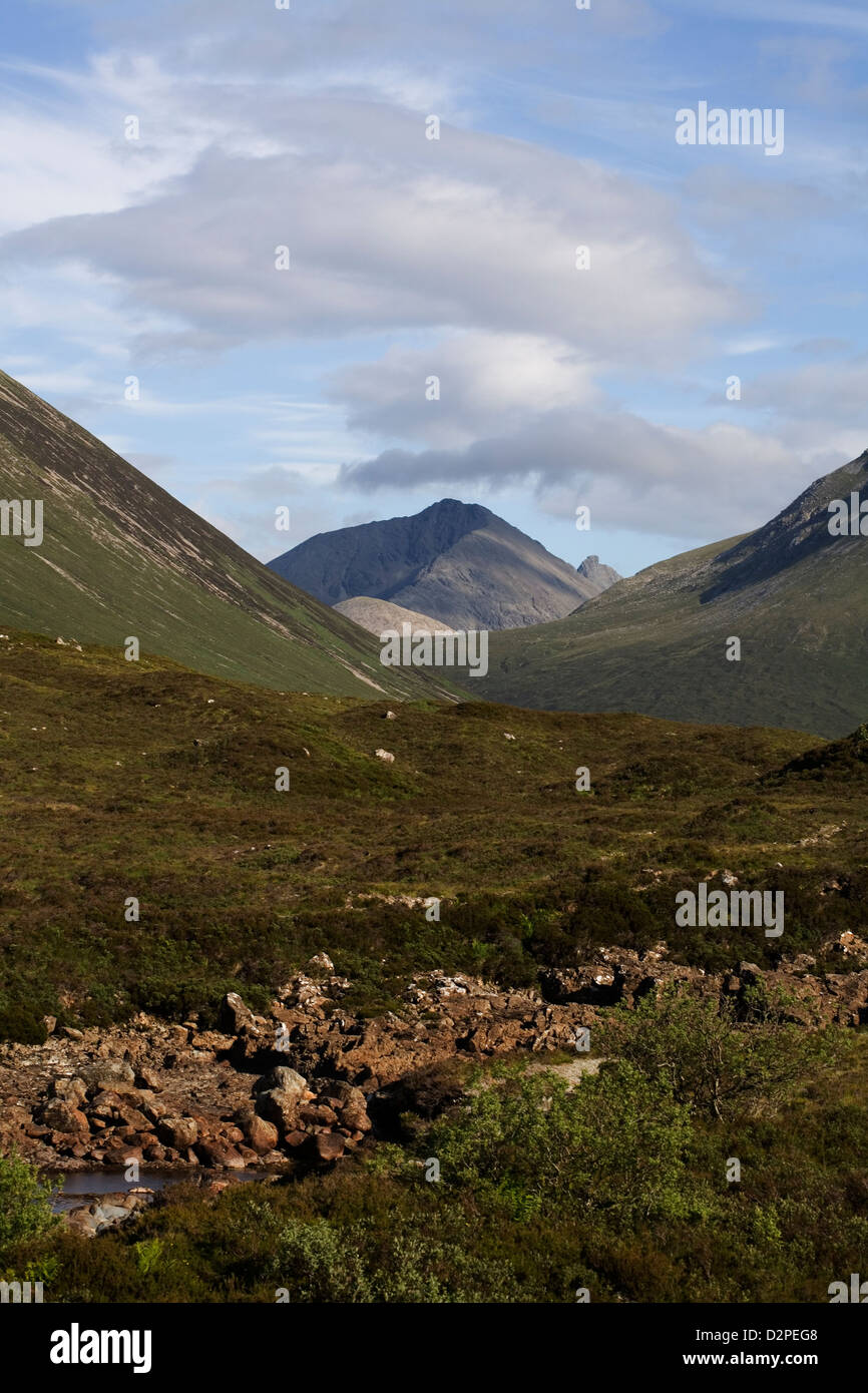 Garbh bheinn from Glen Sligachan from Sligachan Isle of Skye Scotland ...