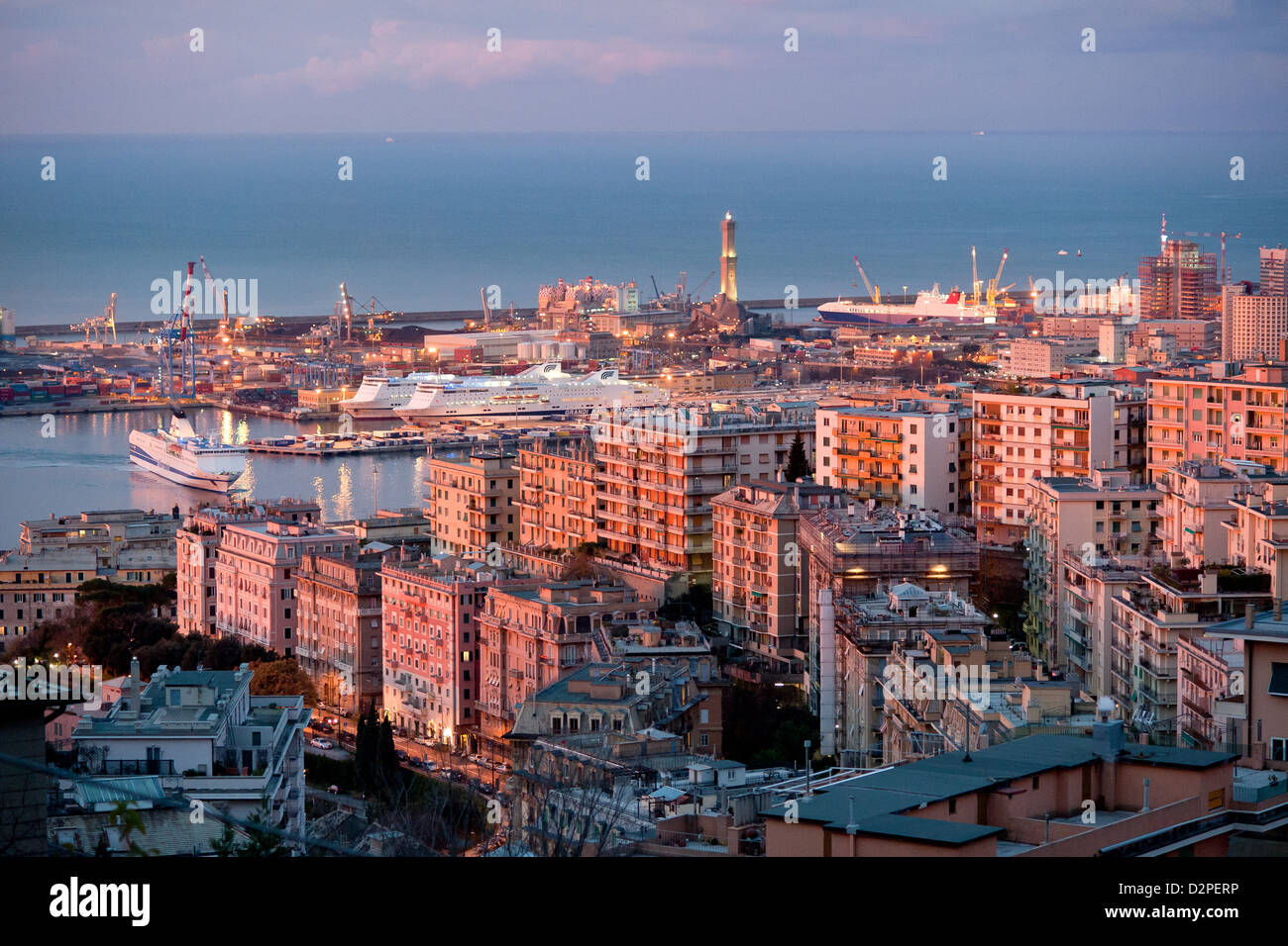 Genoa lighthouse hi-res stock photography and images - Alamy