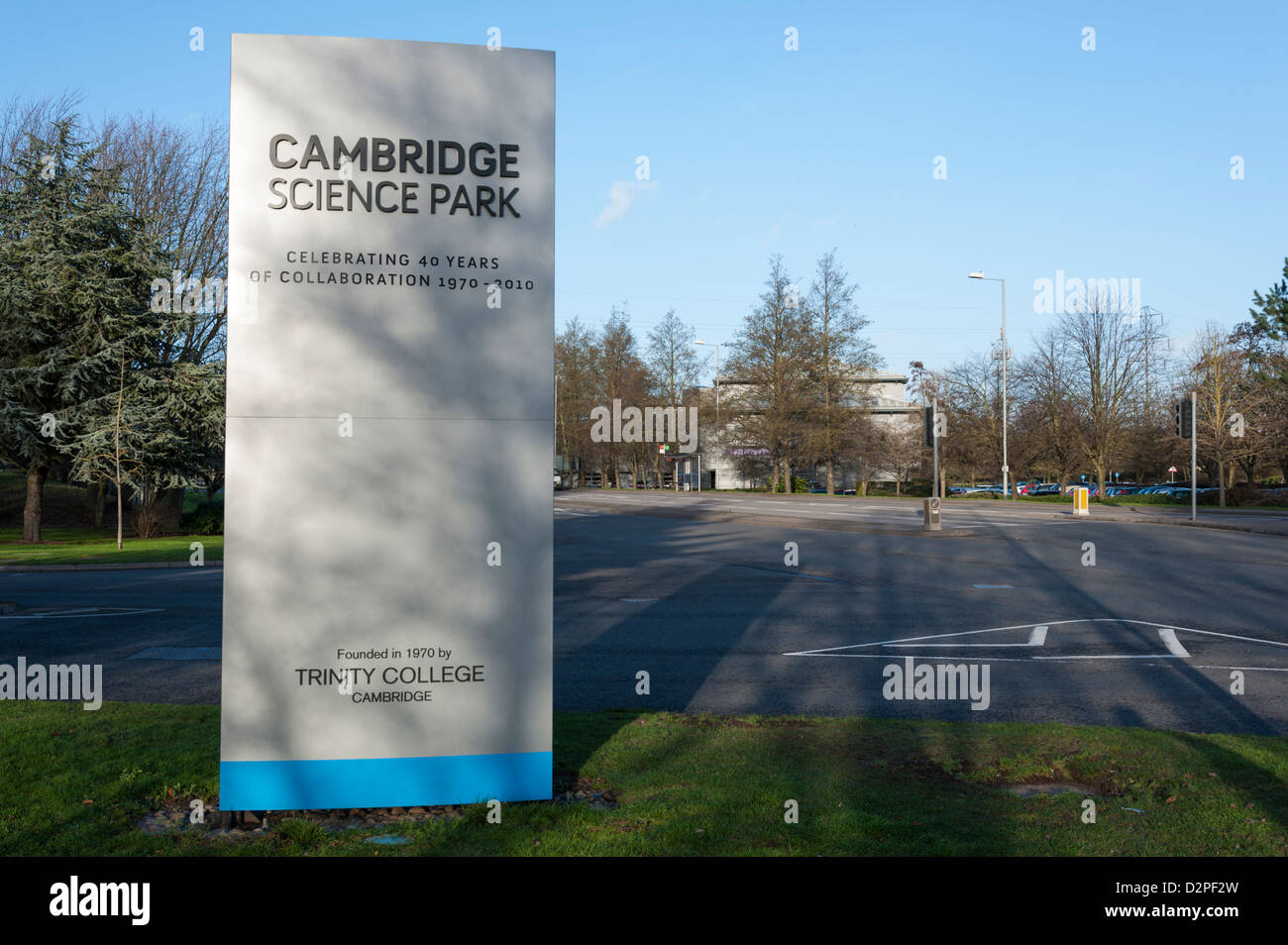 The Cambridge Science Park entrance sign Milton Road Cambridge UK ...