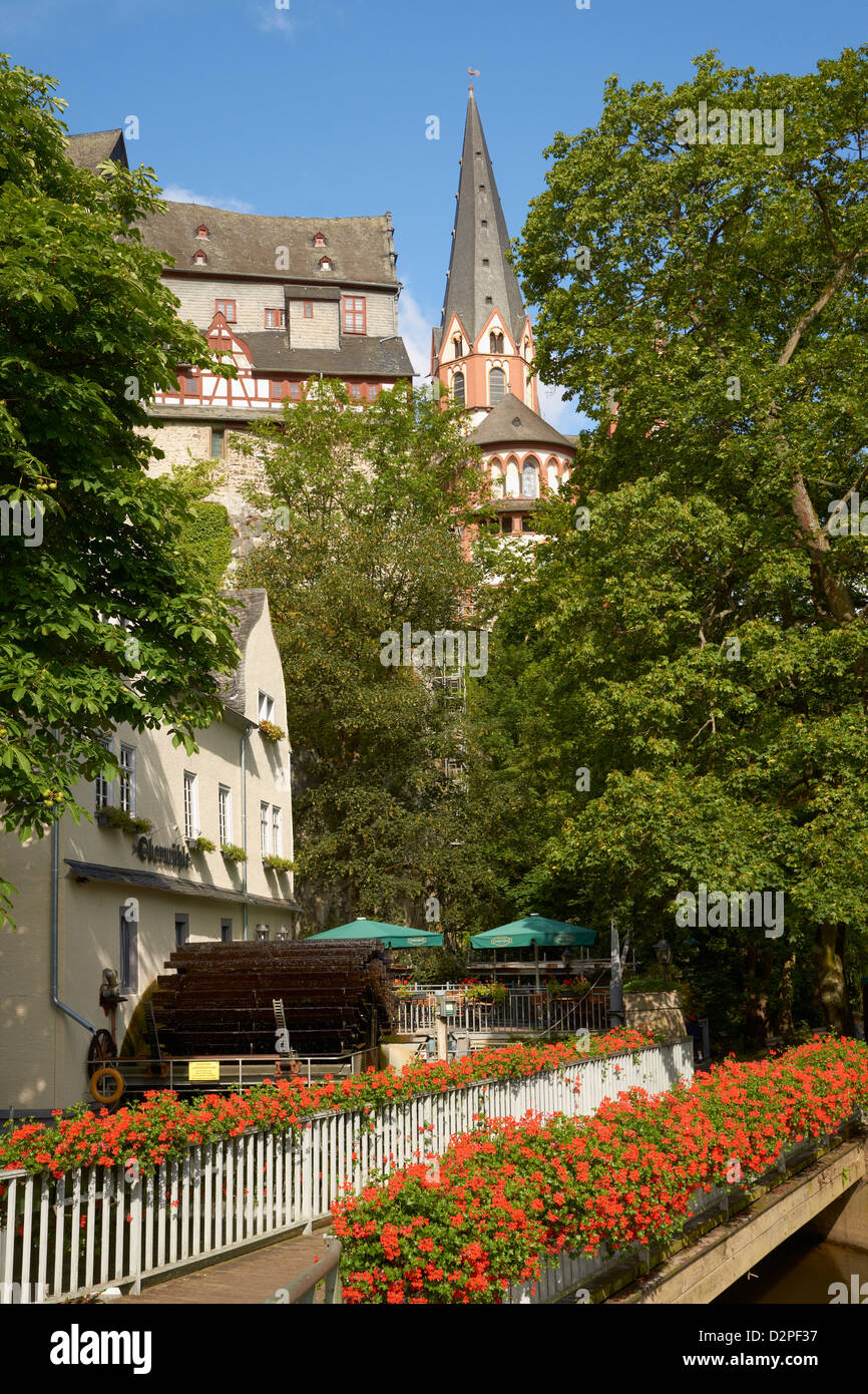 Summer on the bank of the Lahn river Stock Photo - Alamy