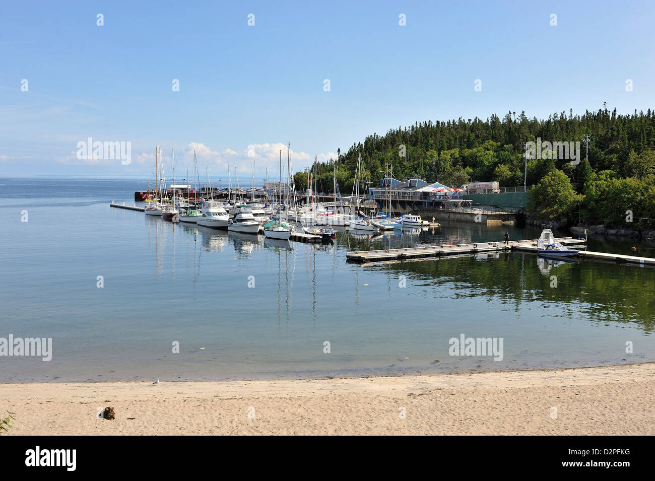 The marina of a small town Stock Photo - Alamy