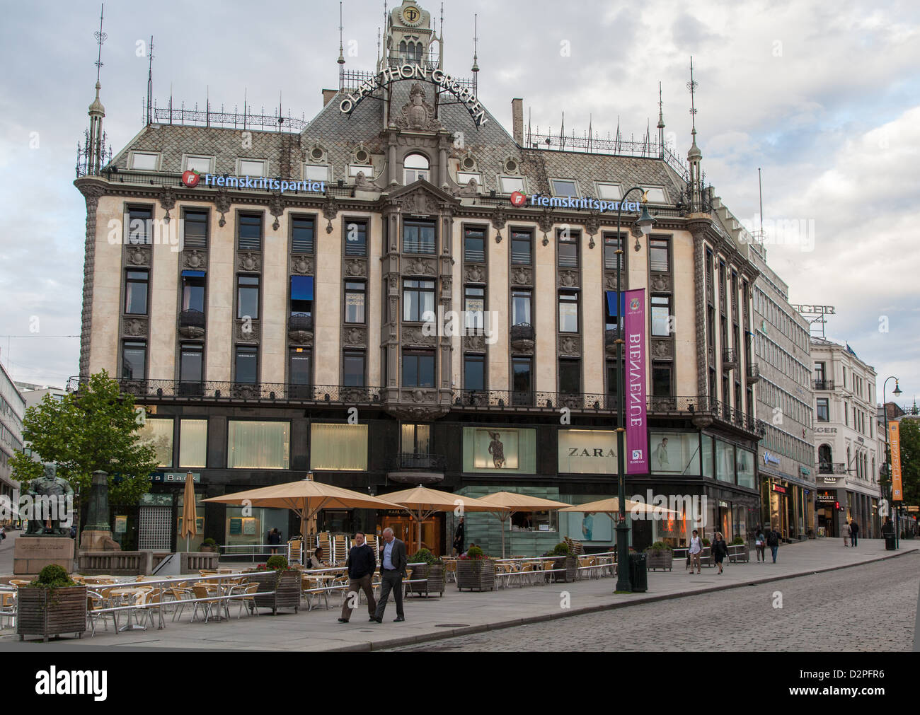 Shops and commercial buildings in Oslo Norway Stock Photo - Alamy