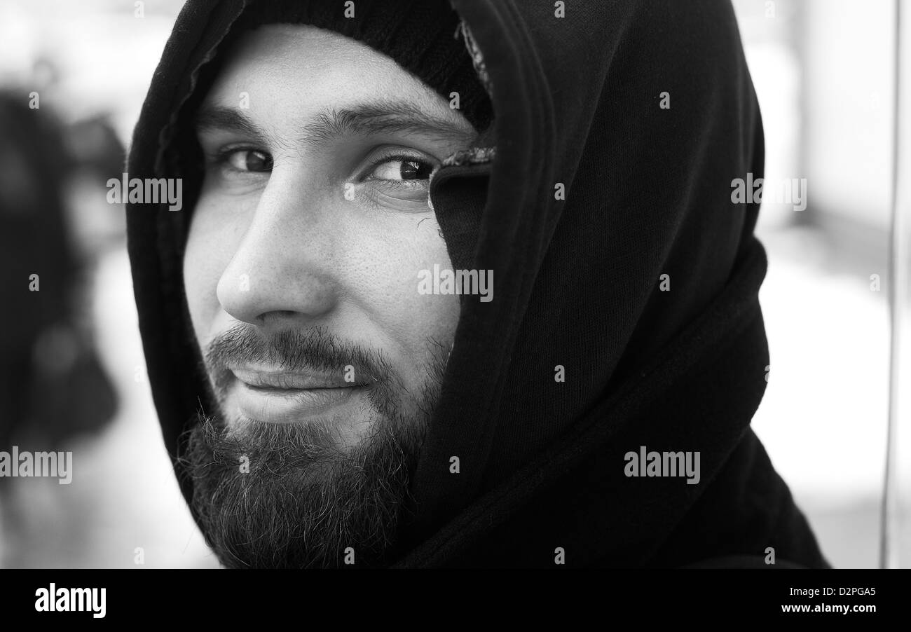 Man in light smile hi-res stock photography and images - Alamy