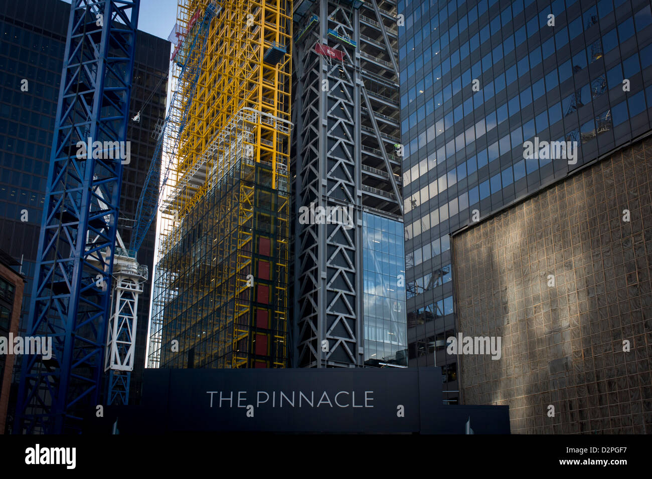 The large construction project known as the Pinnacle, on Bishopsgate in ...