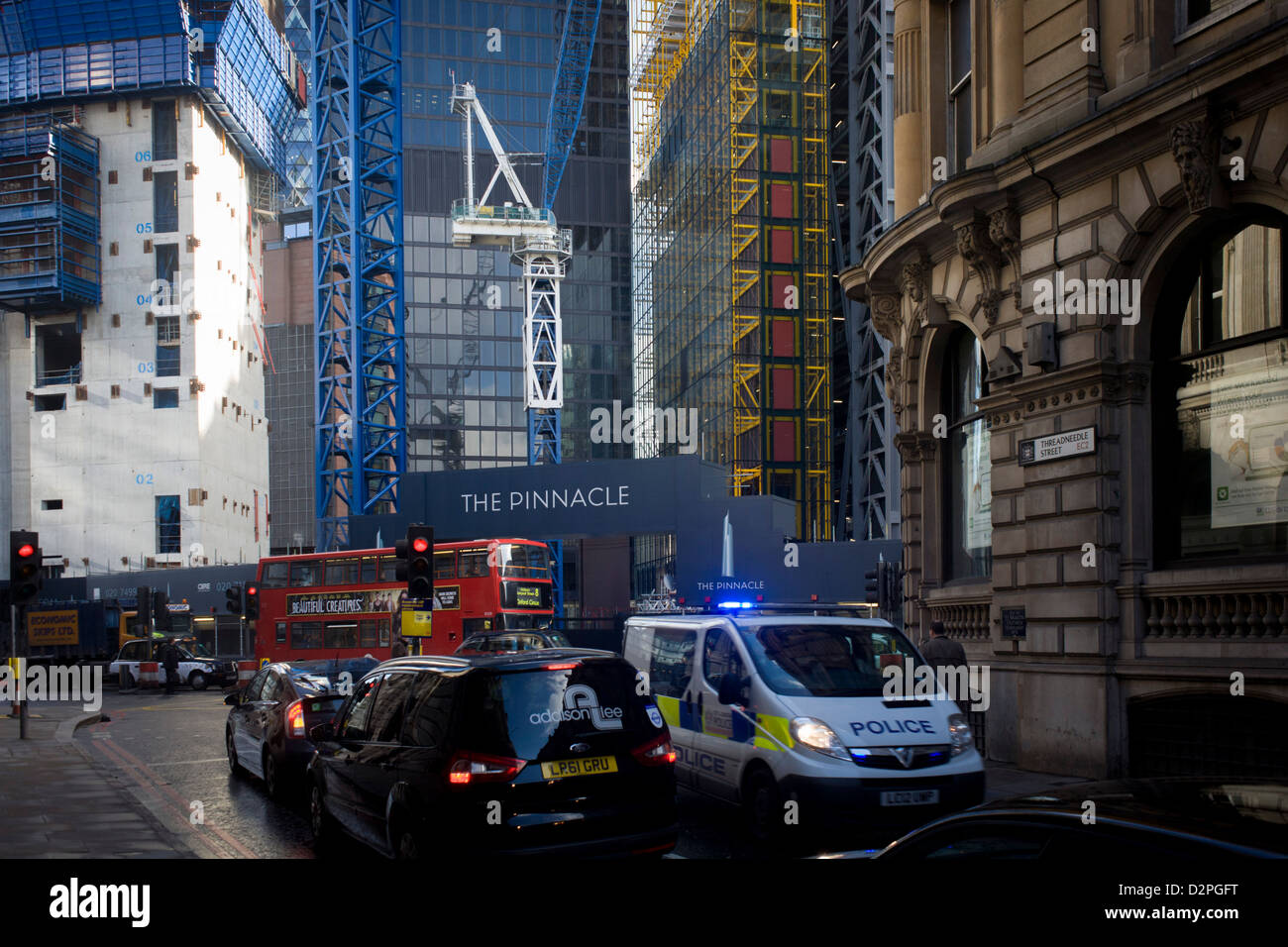 The large construction project known as the Pinnacle, on Bishopsgate in ...