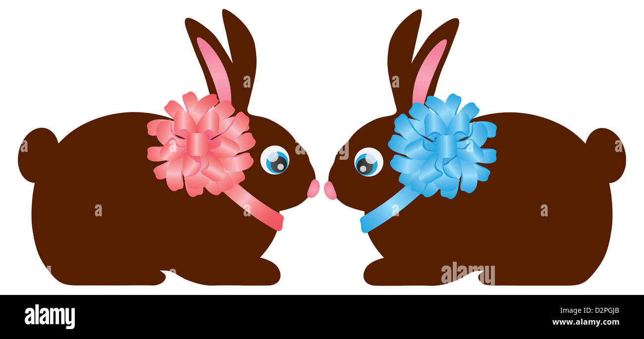 Easter bunny drawing Cut Out Stock Images & Pictures - Alamy