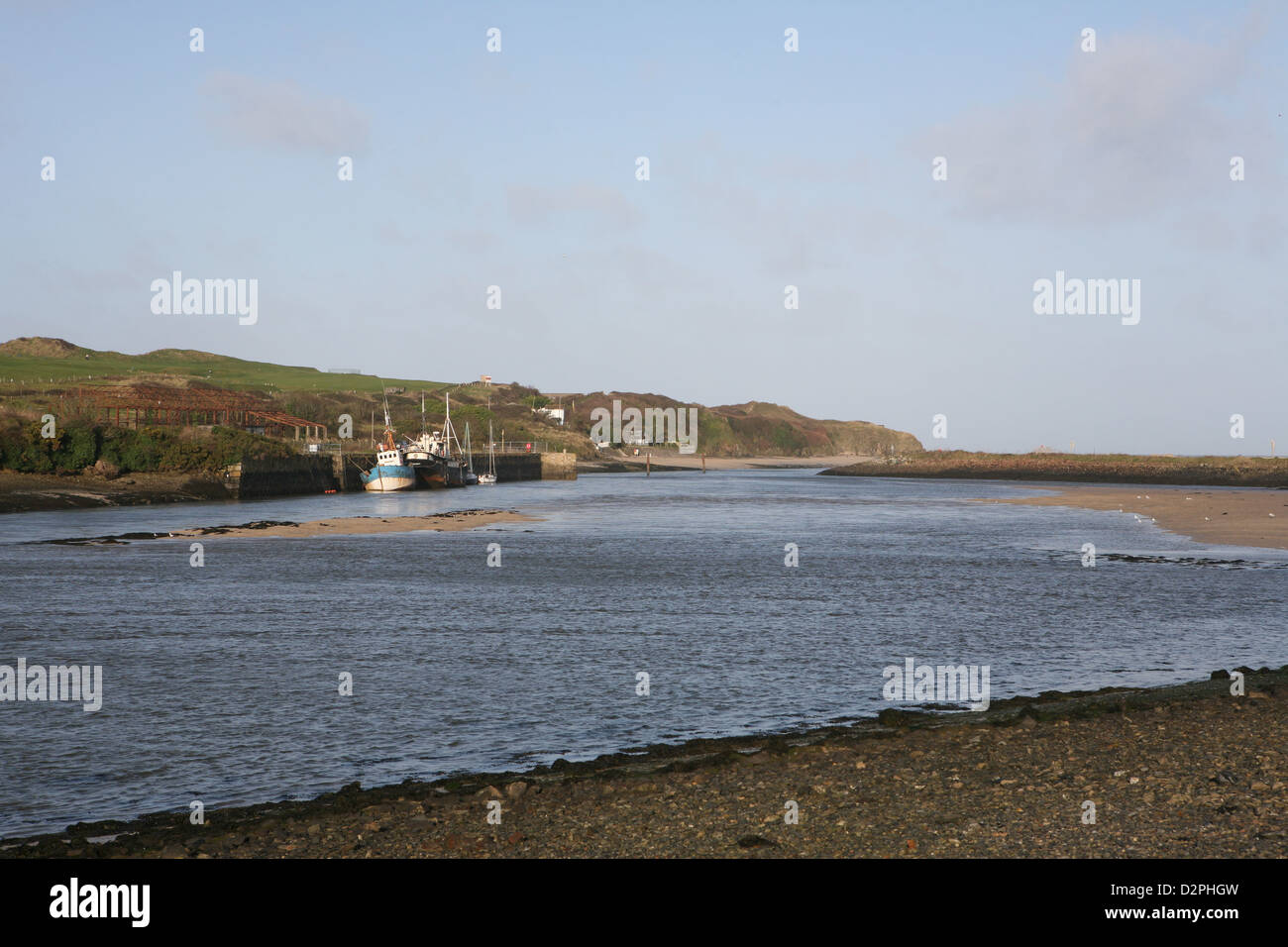 Hayle Quay towards Lelant Cornwall Stock Photo - Alamy