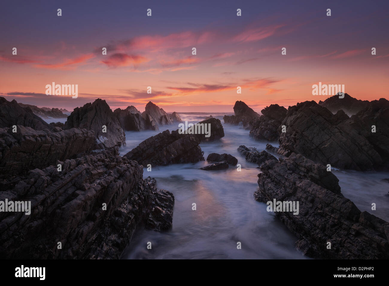 North devon coast rock formation hi-res stock photography and images ...