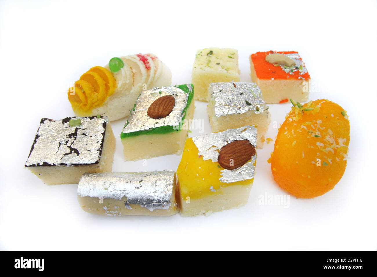 Various Indian sweets Stock Photo - Alamy
