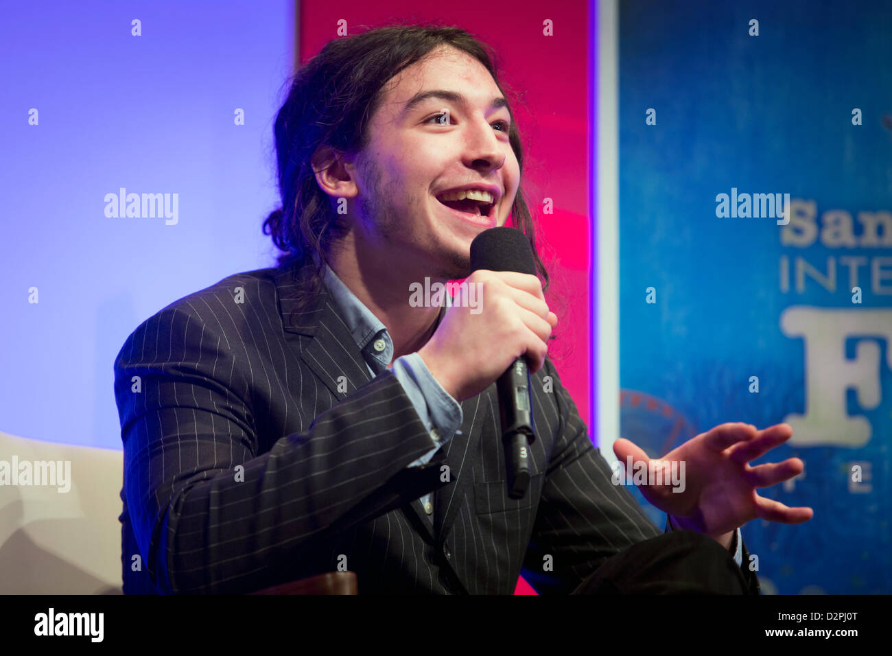 Santa Barbara, California, USA. 29th January 2013. Actor Ezra Miller on ...