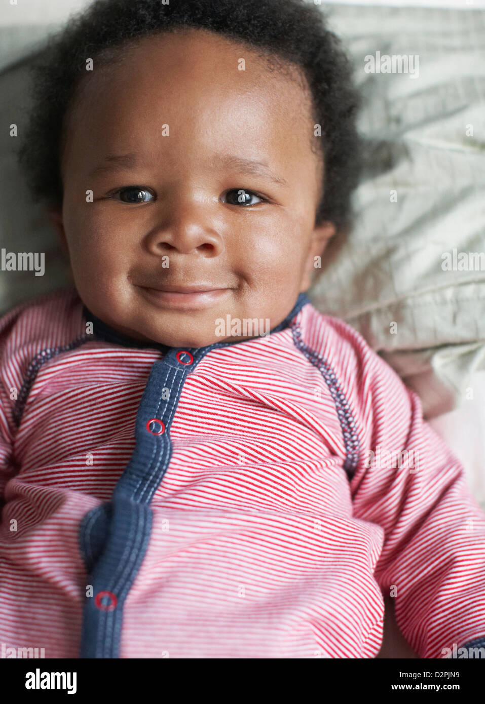Smiling African American baby Stock Photo - Alamy