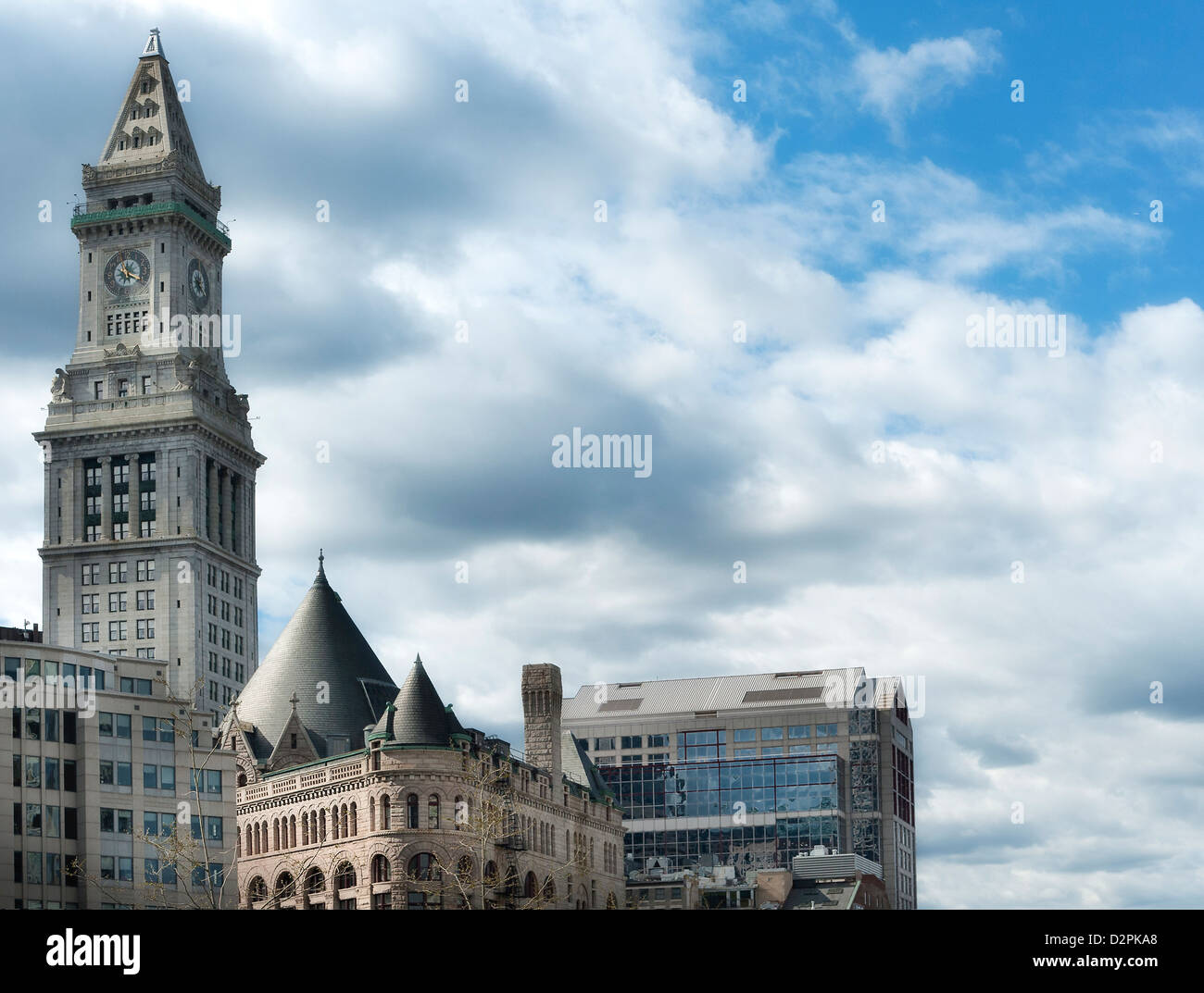 Boston customs house tower hi-res stock photography and images - Alamy