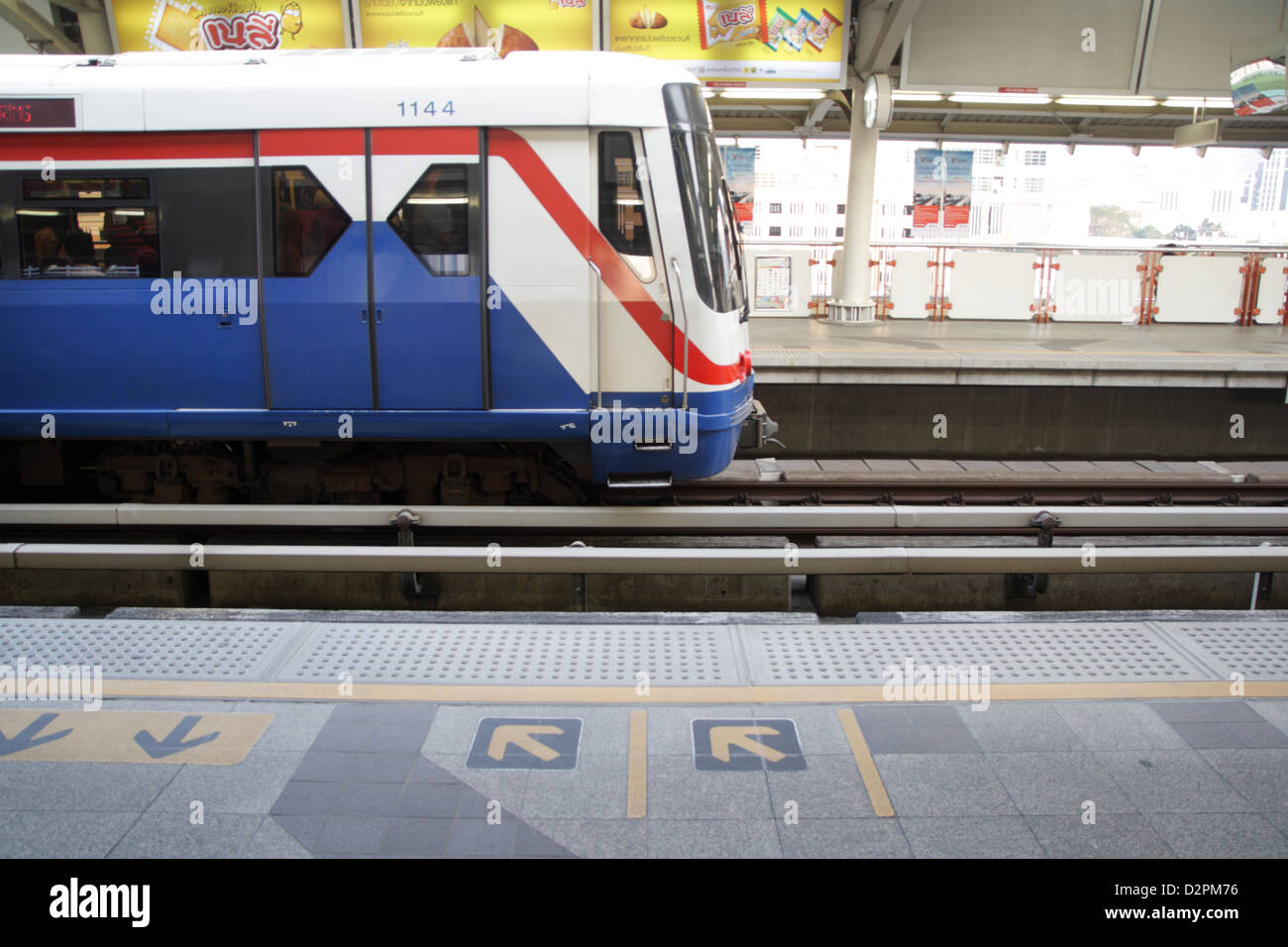 BTS train at BTS station in Bangkok , Thailand Stock Photo - Alamy