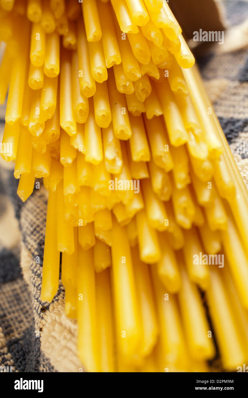dry uncooked bucatini pasta Stock Photo - Alamy