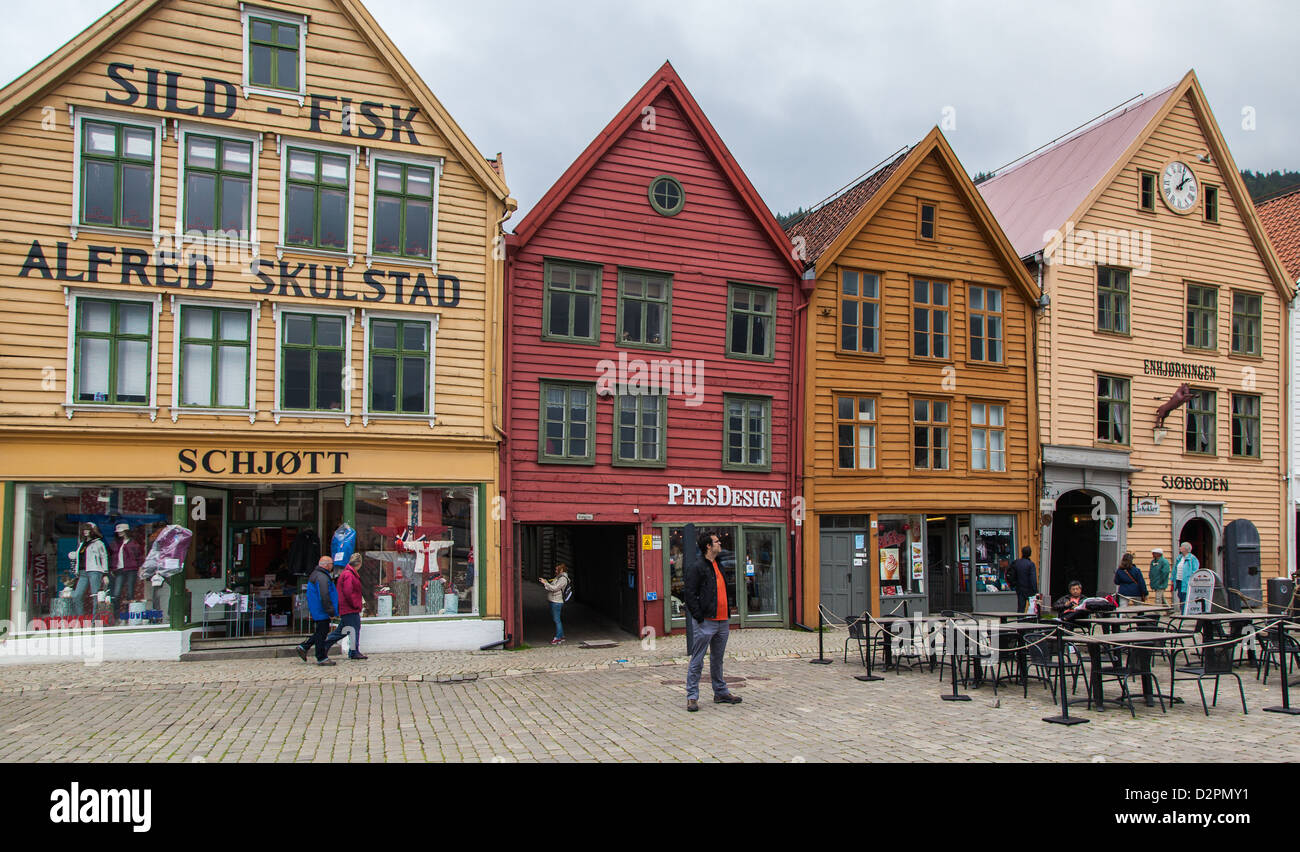 Bryggen hanseatic wharf unesco hi-res stock photography and images - Alamy