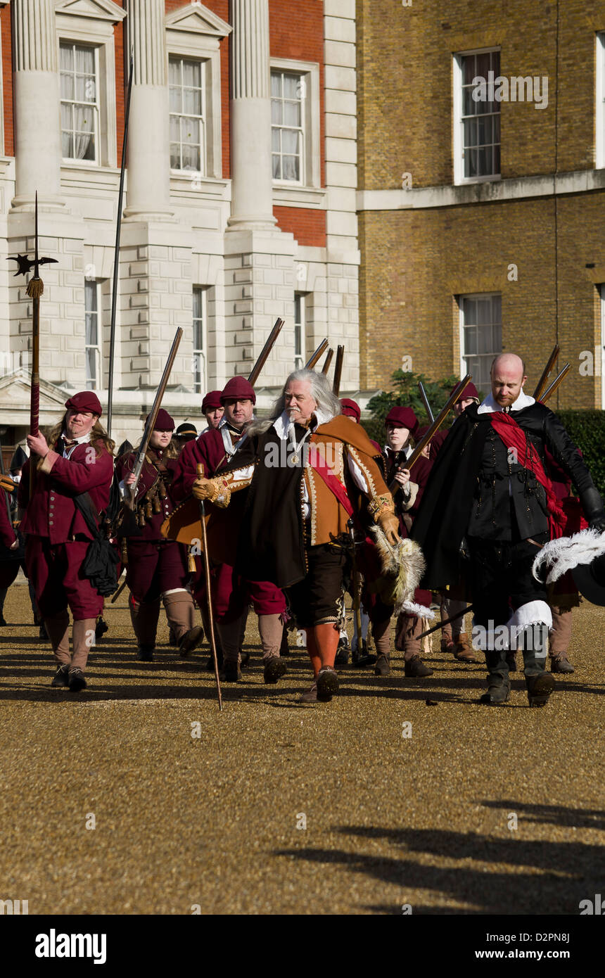 English Civil War Society Parade London UK Stock Photo - Alamy