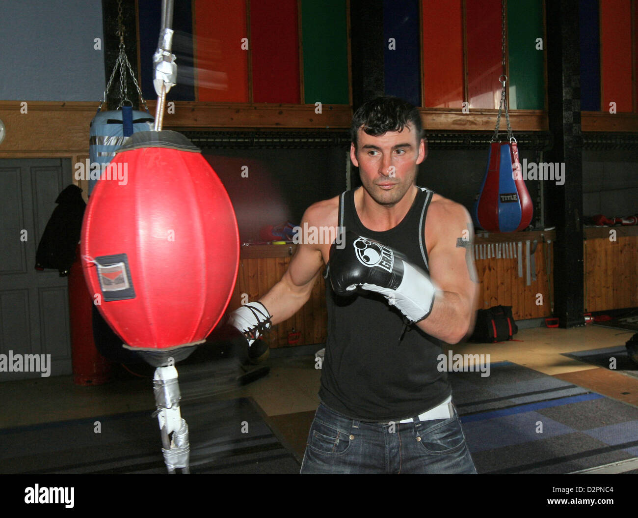 Undefeated World Champion Boxer Joe Calzaghe High Resolution Stock ...