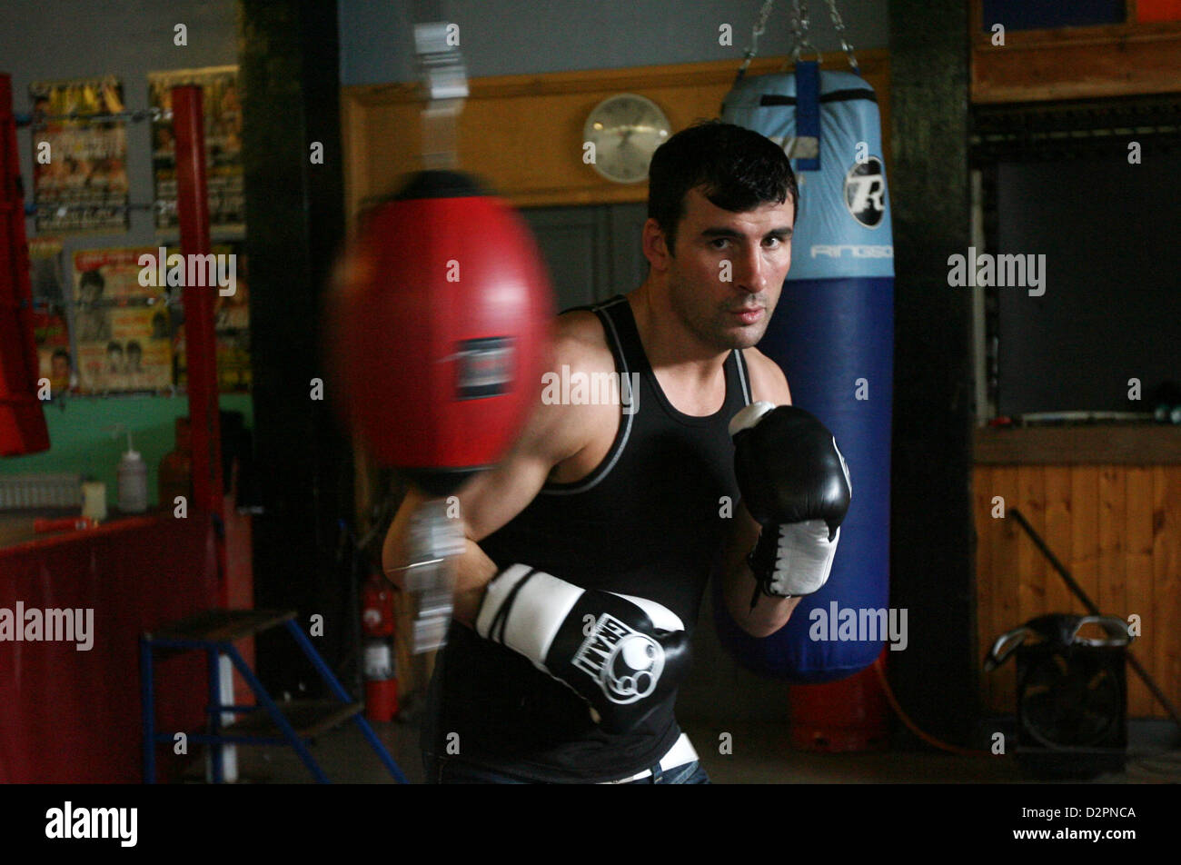 Undefeated World Champion Boxer Joe Calzaghe High Resolution Stock ...