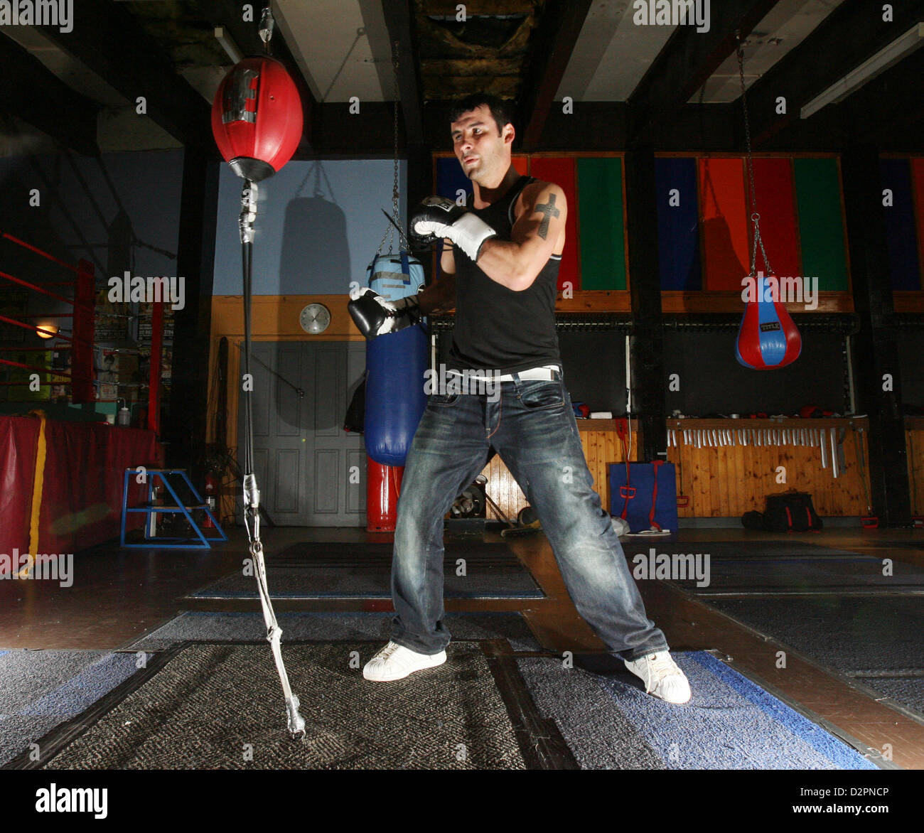 Undefeated World Champion Boxer Joe Calzaghe High Resolution Stock ...