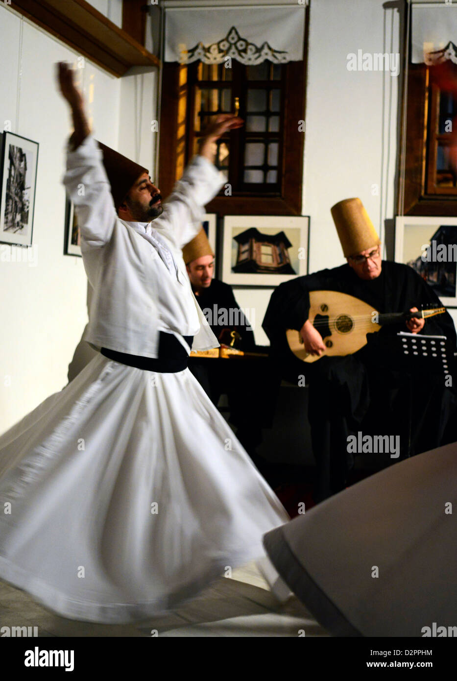 Sufi whirling performance in hi-res stock photography and images - Alamy