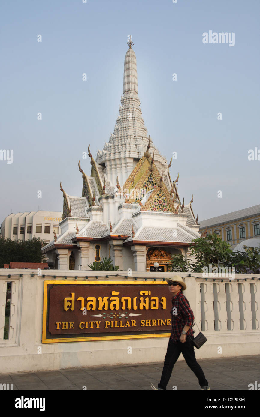 The city pillar shrine in Bangkok , Thailand Stock Photo - Alamy
