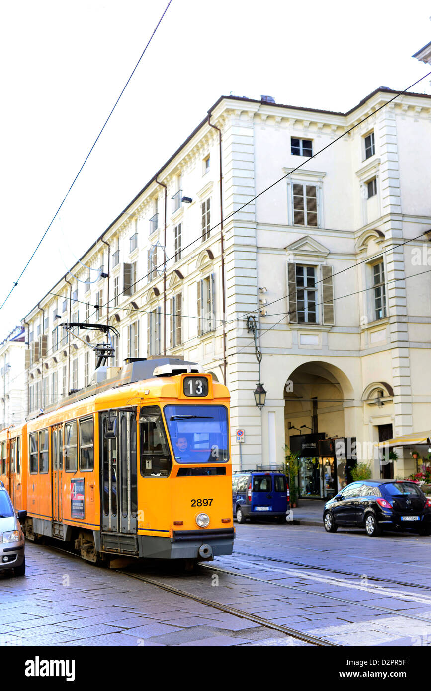 A tram in Turin, Italy Stock Photo - Alamy